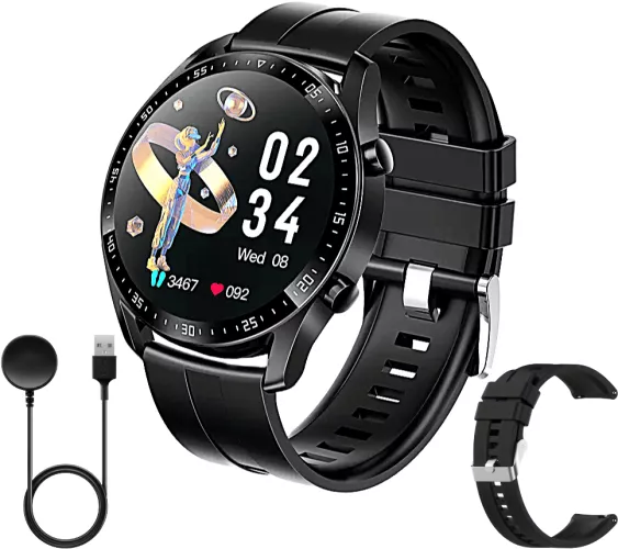 Ceas Smartwatch si Bratara Fitness 1.3 Display IPS Full Touch ...
