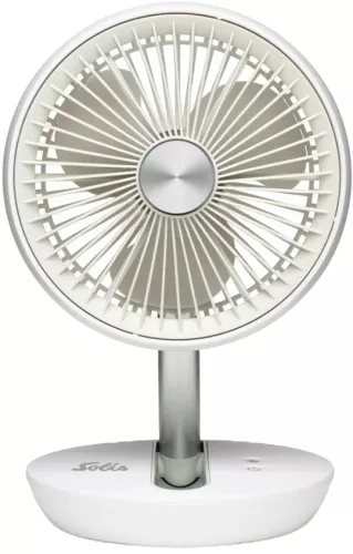 Ventilator camera vertical cu picior Solis Charge&Go 5 W alb a8ry ...