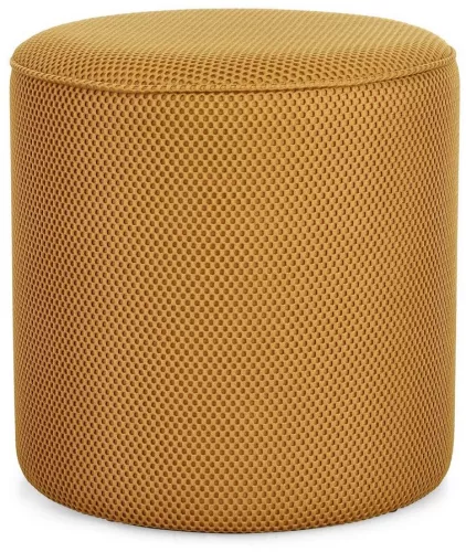 Taburet mdf textil galben mustar Oleysa 42x43 cm 0721749 - domo.ro