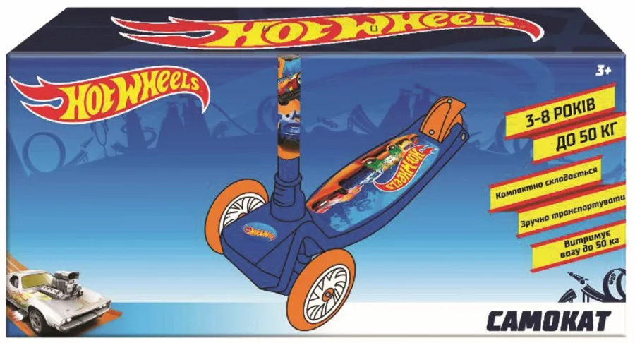 Trotineta Cu 3 Roti Hot Wheels AVE7824 - domo.ro