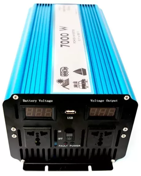 Invertor Sinus Pur de 7000W Tensiune 12V-220V Putere continua 3700W 8 ...