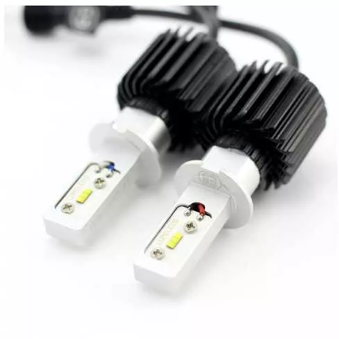 Becuri Far auto LED H3 set 2buc 12-24V 4000lm Lumina Alba CARGUARD H3 ...