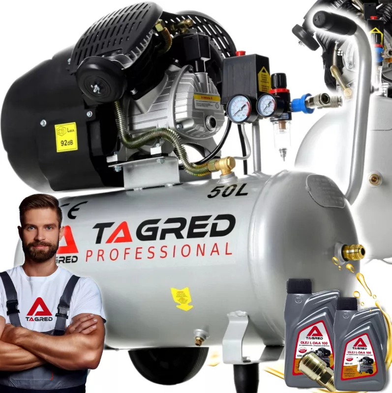 Compresor aer comprimat 50L 230V 3.5kw 530Lmin 8bar + ulei + cupla ...