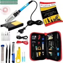Kit Plusivo pentru lipit - Letcon de 60W cu temperatura reglabila ...