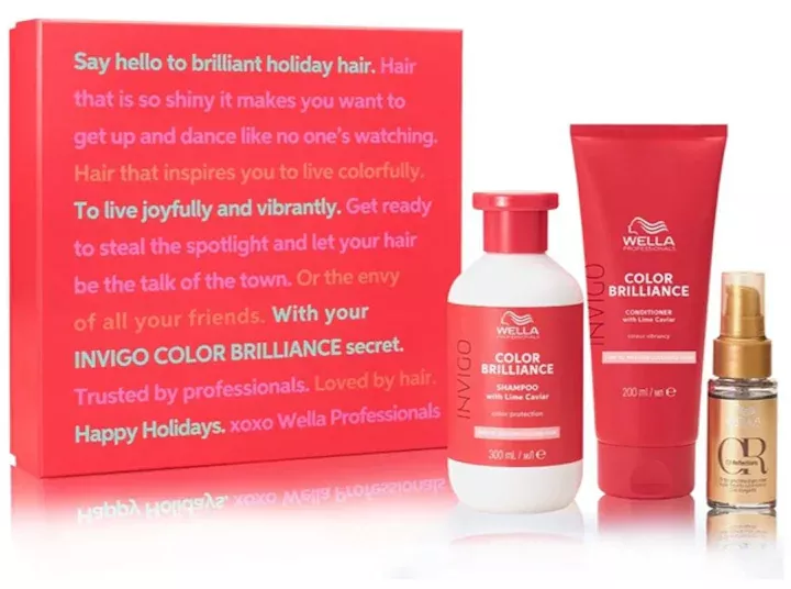 Set Wella Color Brilliance sampon pentru par normal si fin vopsit 300 ml