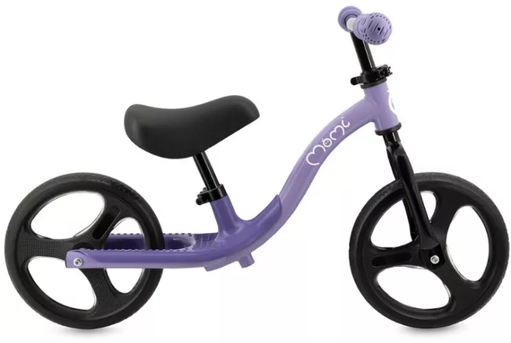 Bicicleta fara pedale cu roti led momi isoka - purple KIDSROBI00077 - domo.ro