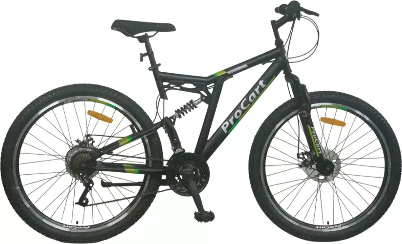 Bicicleta mtb full suspension roti 26 inch 21 viteze frane mecanice pe ...