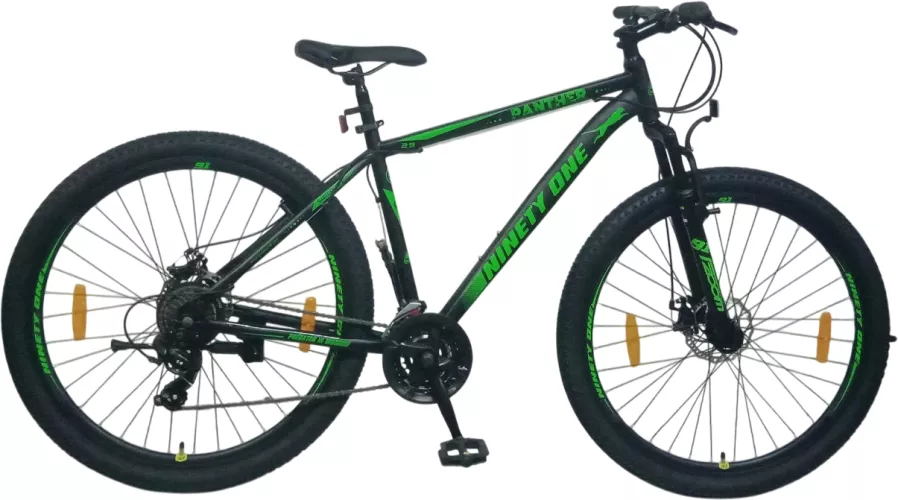 Bicicleta panther 29 inch frane pe disc 21 viteze cadru otel negru ...