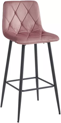 Scaun Bar Fido Catifea Roz - domo.ro