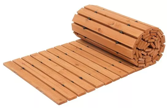 Poteca de gradina Dreapta Lemn cedru Lungime 368cm Latime 43 cm Maro ...