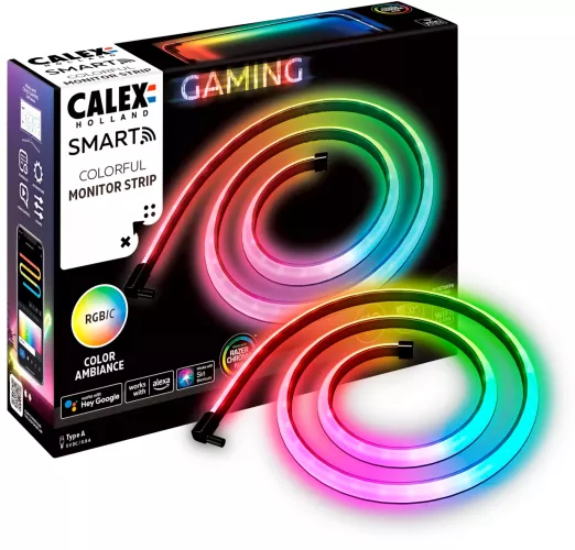 Banda LED Smart Gaming Calex - Monitor Strip RGBIC 110cm 6201000300 ...
