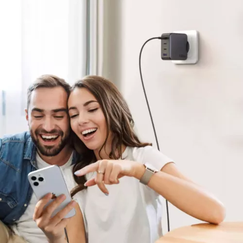 Incarcator retea Ugreen Nexode 100W GaN Fast Charging 3x USB-C 1x USB-A ...