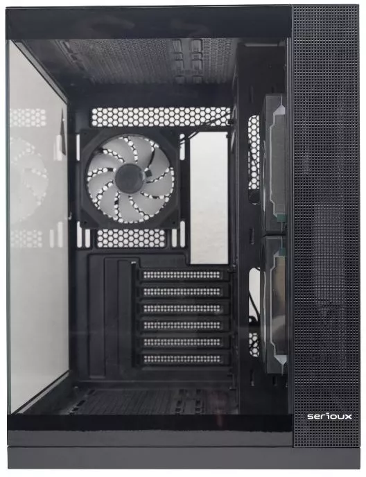 Carcasa Acvariu Gaming Serioux Shadow Middle Tower ATX Fara Sursa Negru ...