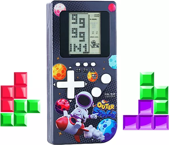 Consola de jocuri Retro Tetris 9999 in 1 cu Ecran Mare Astronaut in ...