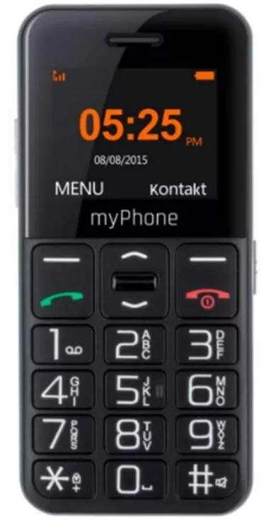 Telefon mobil MyPhone Halo A 4G LTE buton SOS Negru TEL000902 - domo.ro