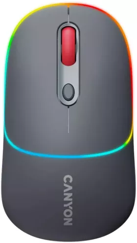 Mouse Optic Canyon MW-22 RGB LED Bluetooth/USB Wireless Dark Grey CNS ...