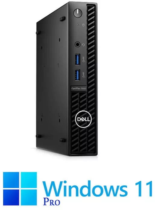 Mini PC Dell OptiPlex 3000 Quad Core i3-12100T 16GB DDR4 SSD Win 11 Pro ...