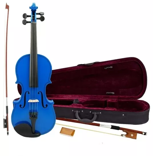 Vioara clasica marime 4/4 lemn toc din material + arcus 1/2 extra gjju ...