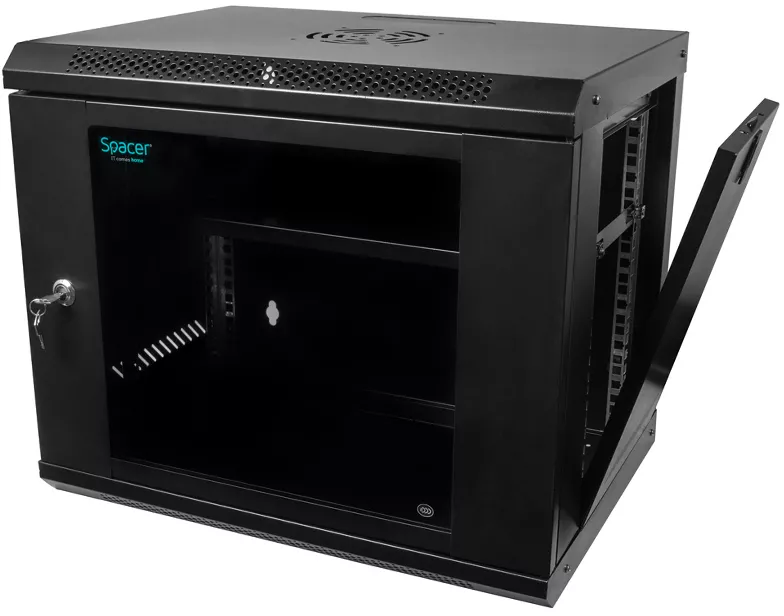 Rack perete 9u cabinet 19 inch spacer KOM-SPCW9U - domo.ro