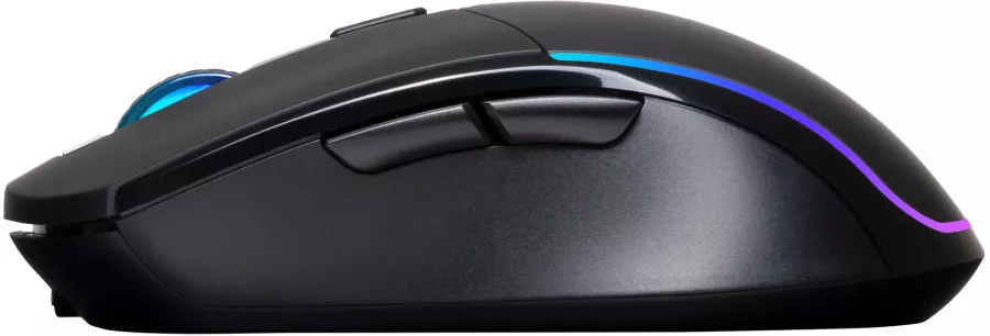 Mouse gaming wireless si cu fir Gamdias Hades M2 iluminare aRGB 4800 ...