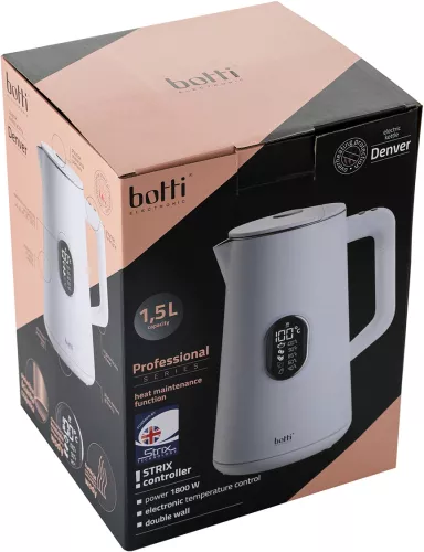 Fierbator electric cu control temperatura Botti Denver 1.5l 1800W