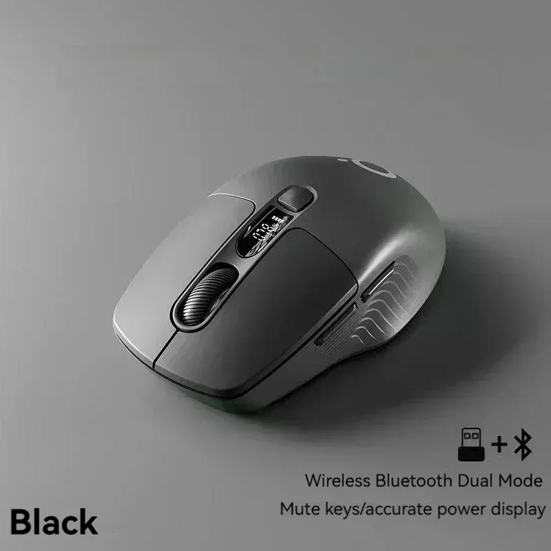 Mouse wireless Bluetooth Eweadn Q1 mod dual silentios - Q1 negru - domo.ro