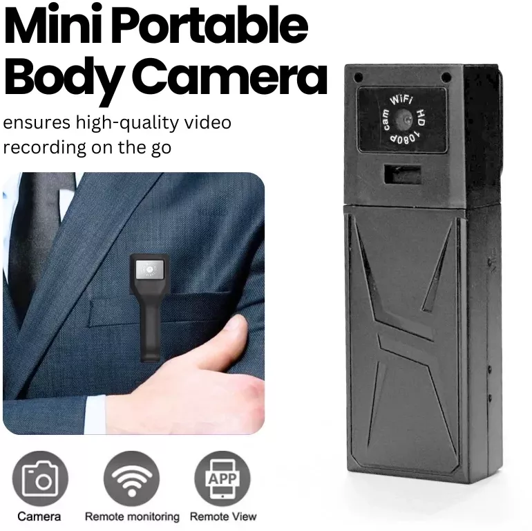Body camera corporala iUni M7 Wi-Fi 8GB Vizualizare 4K Vizualizare Live ...