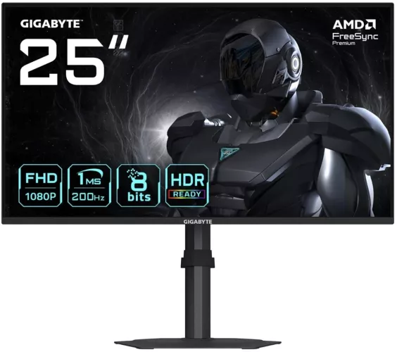 Monitor Gaming IPS LED GIGABYTE 24.5 inch G25F2 Full HD 200Hz 1ms HDR10 ...