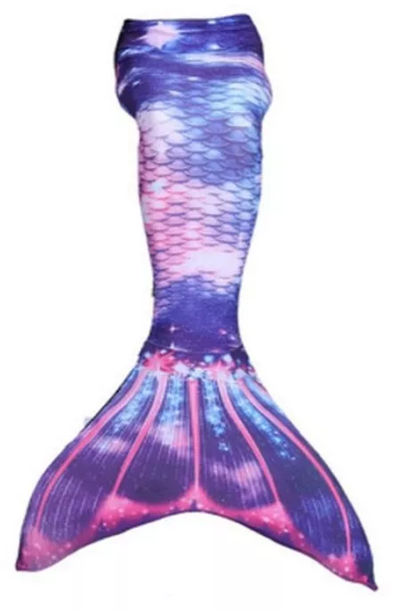 Set 2 piese costum de baie Sirena Ariel Fildes/Mov Include coada si ...