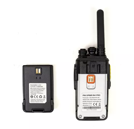 Statie radio portabila PNI DPMR R41 PRO 0.5W 16CH VOX programabila ...
