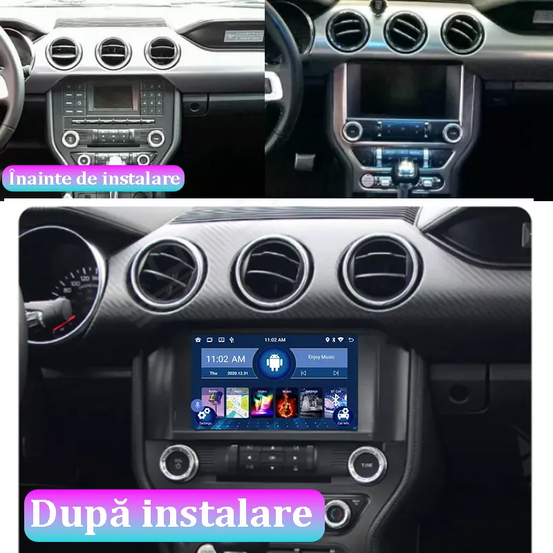 Navigatie dedicata Ford Mustang 2014-2021 12GB RAM 256/512GB ROM Android 13