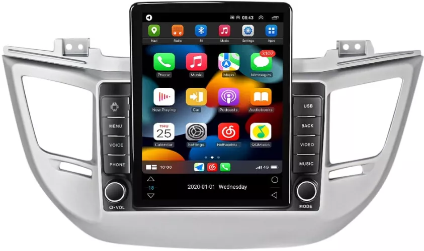 Navigatie dedicata Hyundai Tucson 2014-2018 Tesla Style ANDROID 13