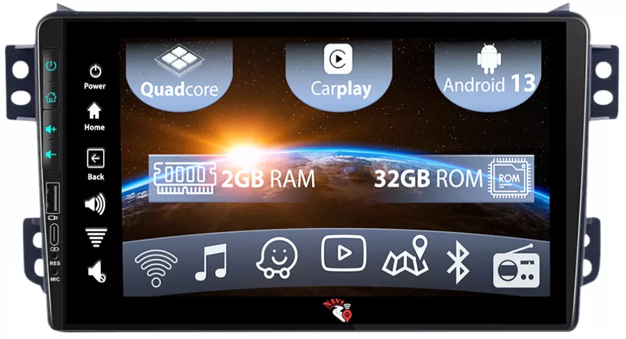 Navigatie dedicata Opel Agila 2007-2014/Suzuki Splash USB&Butoane fizice