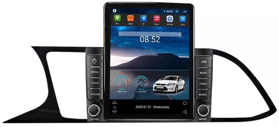 Navigatie dedicata Seat Leon 2012-2018 Tesla Style ANDROID 13 Carplay ...