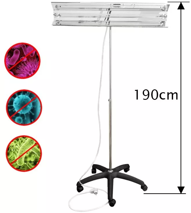 Lampa bactericida UVC 30W orientabila portabila cu stativ telescopic
