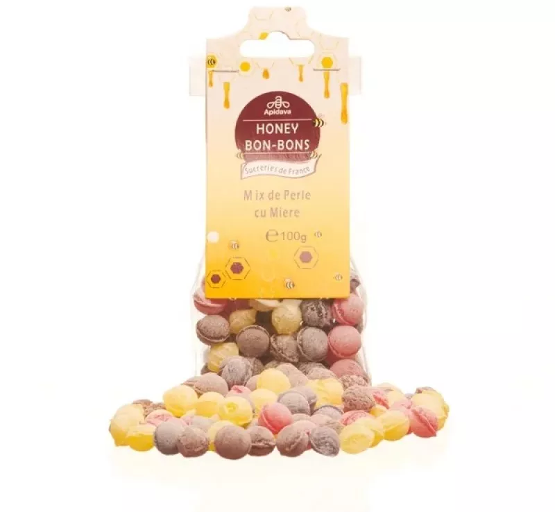 Bomboane Mix de Perle cu Miere 100g Apidava 1513 - domo.ro
