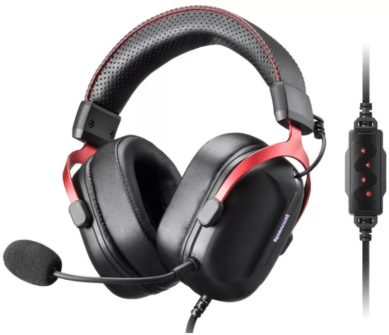 Casti Gaming Redragon Cybill H312 RGB 7.1 Surround Black