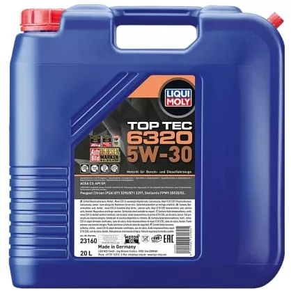 Ulei de motor Liqui Moly Top Tec 6320 5W-30 20L 23160