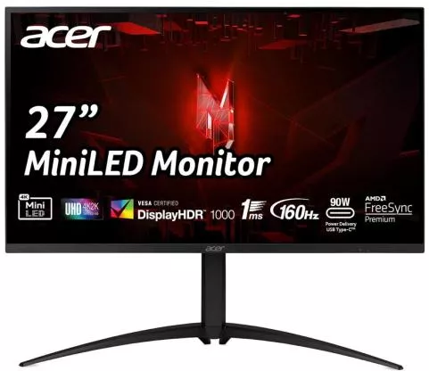 Monitor Gaming IPS Mini LED Acer Nitro XV275KP3b 27 inch UHD 3840 x ...