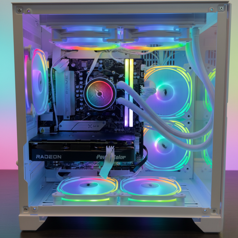 Calculator Gaming AMD Ryzen 5 9600X 32GB DDR5 SSD 1TB AMD Radeon PowerColor RX