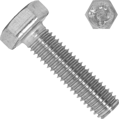 Set 50 Surub cap hexagonal DIN 933 filet complet M12 x 50 mm