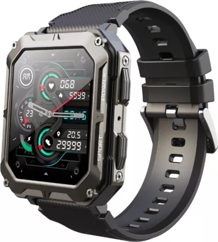 Smartwatch RoHS® C20 Pro Negru 1.83 inch Apel bluetooth Bluetooth 5.0 Ritm