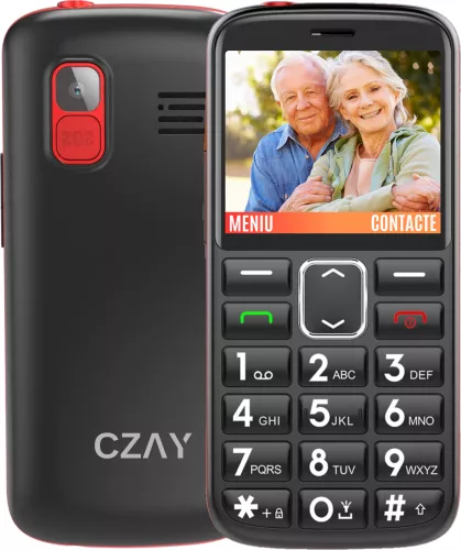 Telefon Mobil Seniori CZAY® cu Taste Mari si Buton SOS pentru Siguranta