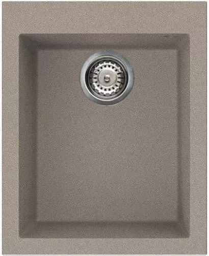 Chiuveta granitek Elleci Quadra 100 410x500x200 mm Tortora G43 lgq10043 ...