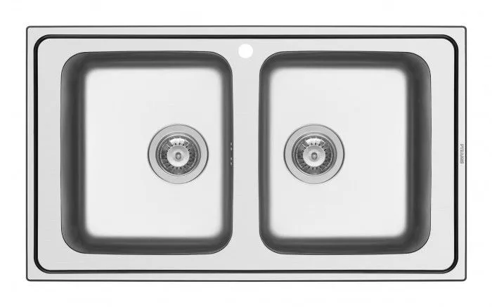 Chiuveta Inox Pyramis ALEA 86x50 2B adancime 180mm montare pe blat ...