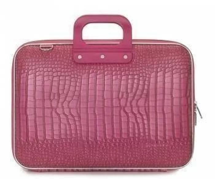 Geanta lux laptop Bombata 17 Cocco-Roz inchis e00684-9 - domo.ro