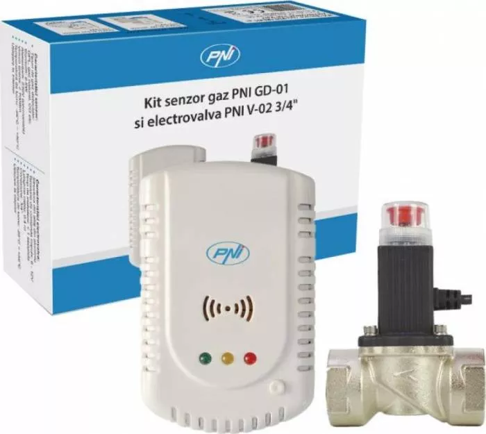 Kit Senzor gaz PNI GD01 si electrovalva PNI V02