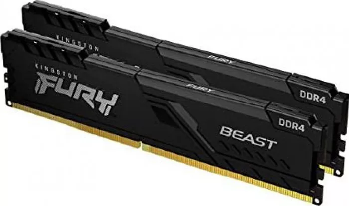 Kit Memorie RAM Kingston FURY Beast 64GB 2x32GB DDR4 3200MHz CL16 Dual Channel - domo.ro