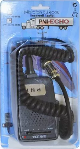 Microfon cu ecou PNI Echo 6 pini pentru statie radio CB echo6 - domo.ro
