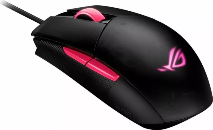 Mouse Gaming Asus ROG Strix Impact II Electro Punk 6200 Dpi Roz-Negru ...